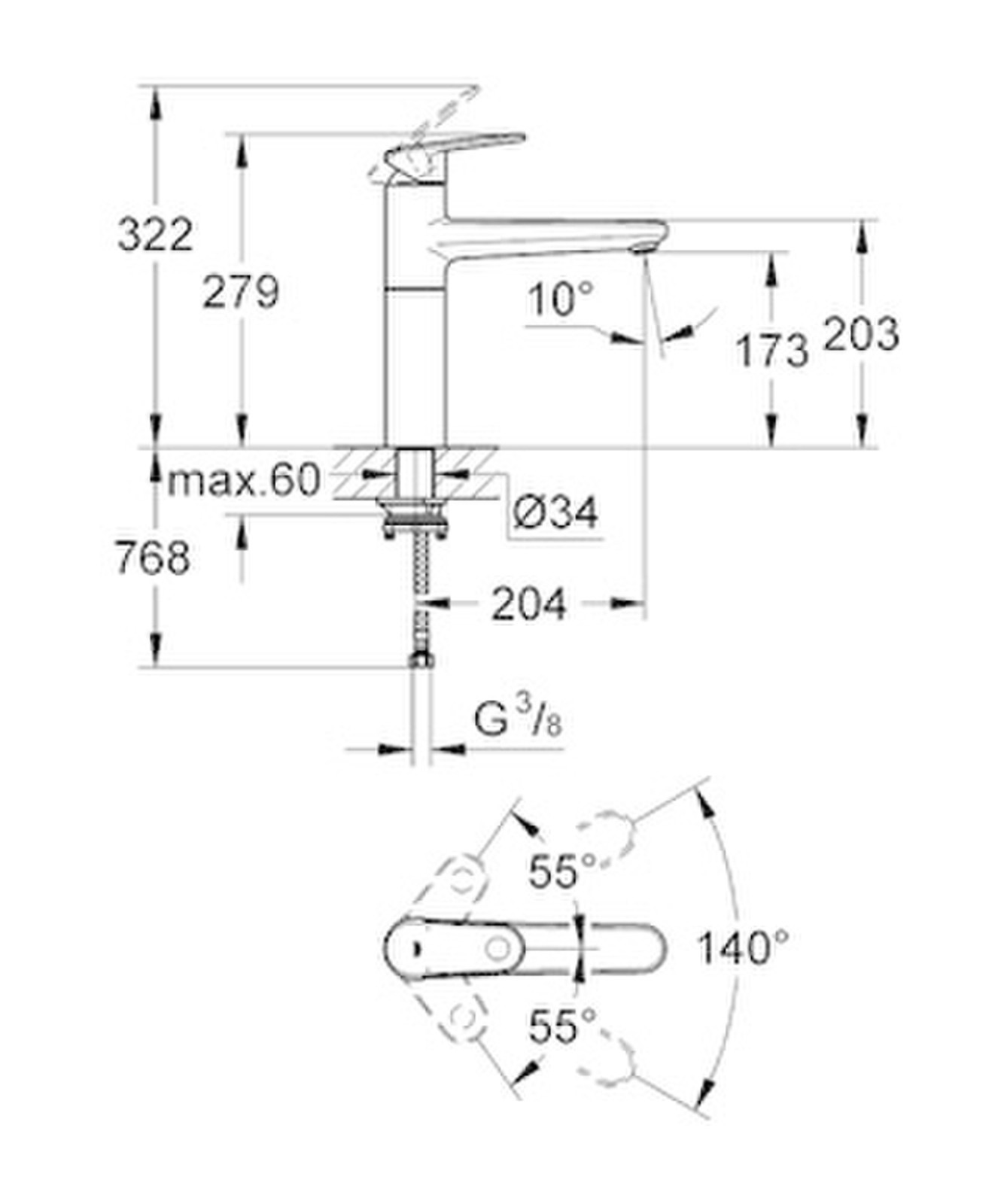 ᐈ GROHE Europlus • Compare prices • Technical specifications.