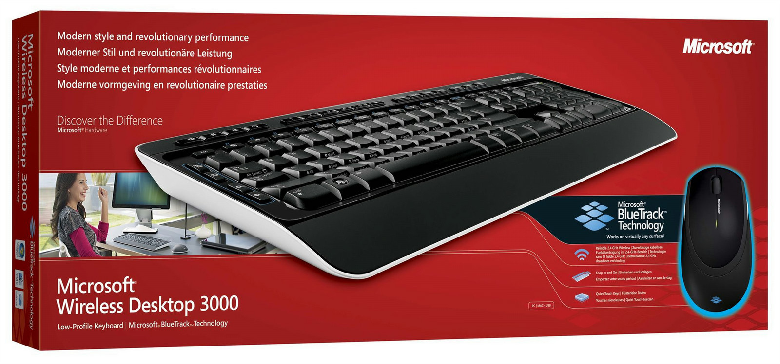 ᐈ Microsoft Wireless Desktop 3000 • Compare prices • Technical ...